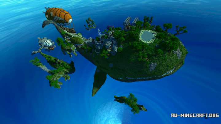 Скачать Floating Whale Village для Minecraft