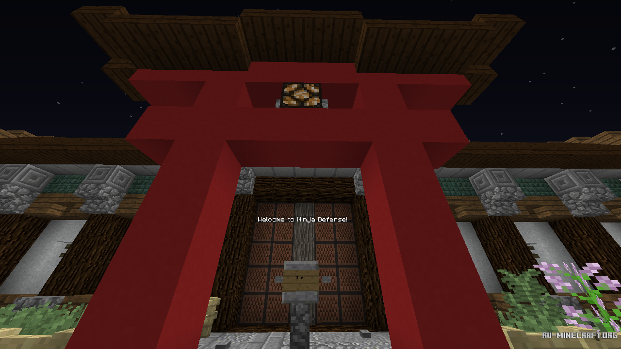 Скачать Ninja Defense для Minecraft