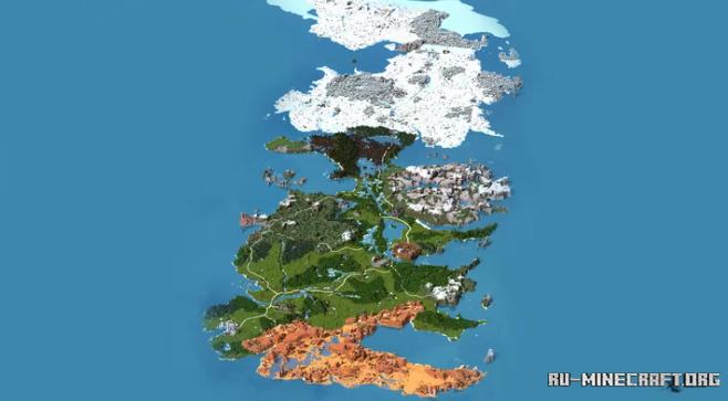 Скачать Westeros: The Complete Continent для Minecraft