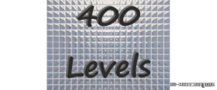 Скачать 400 Levels by PvPqnda для Minecraft