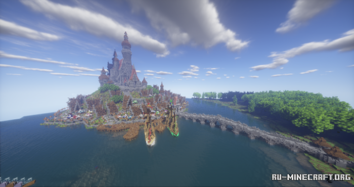 Скачать Disney Rapunzel Tangled Map для Minecraft PE