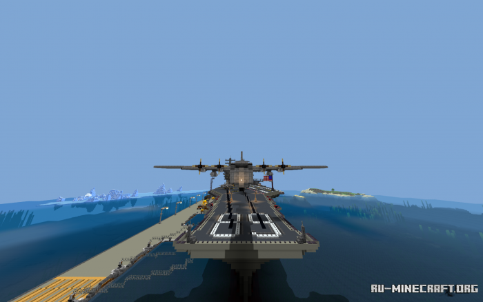 Скачать USS Aircraft Carrier для Minecraft PE