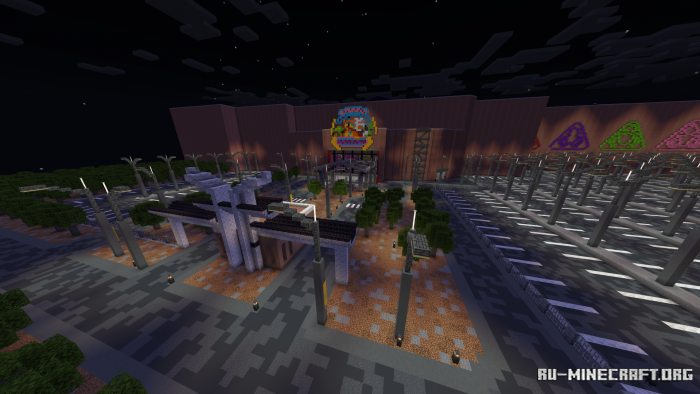 Скачать Functional FNaF Security Breach Map для Minecraft PE