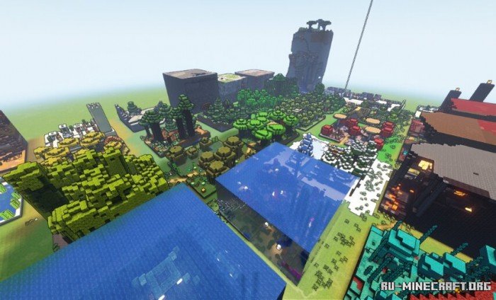 Скачать Biome Texture Test Map by redstonegames для Minecraft PE