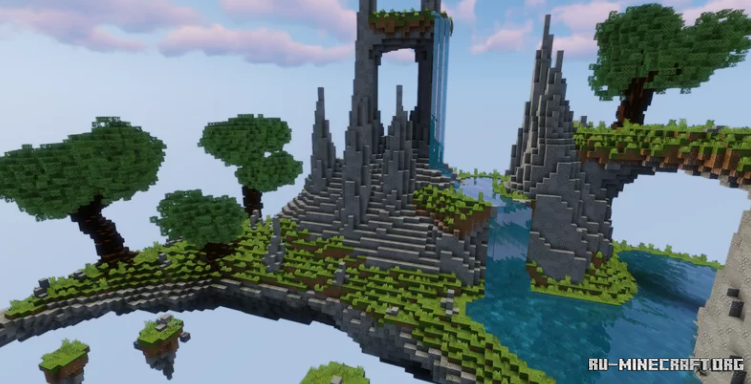 Скачать Floating Island Server Hub by LemonTorture для Minecraft