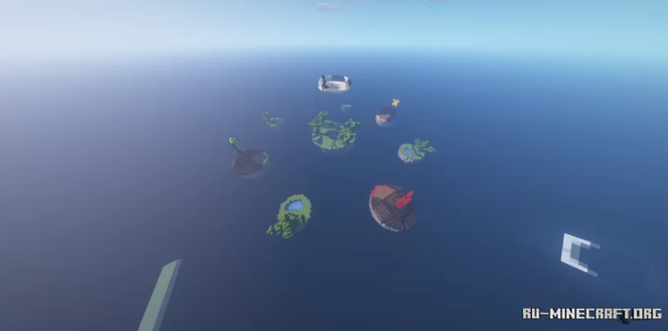 Скачать Bedwars Sky Sphere Map by Gaming_AW для Minecraft