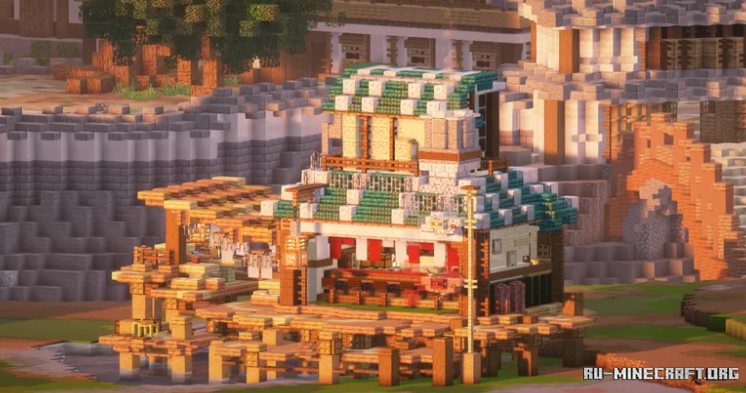 Скачать Ichiraku Ramen Wharf для Minecraft