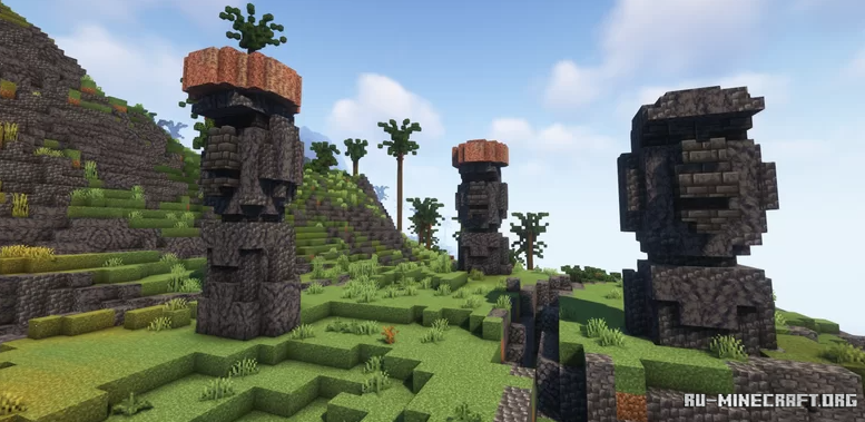 Скачать Moai Island для Minecraft