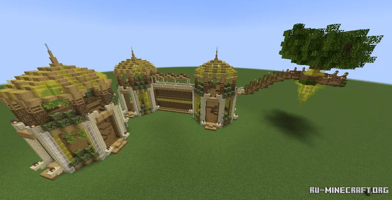 Скачать Custom Style: Oak Treehouse для Minecraft