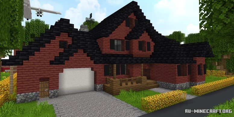 Скачать Red Canadian House для Minecraft