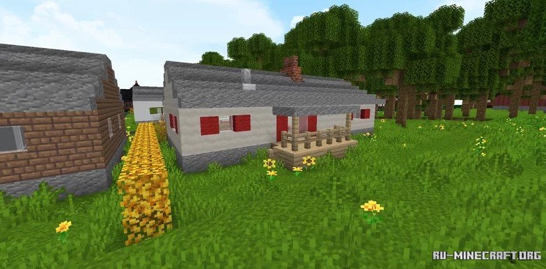Скачать 1971 Canadian ranch house для Minecraft