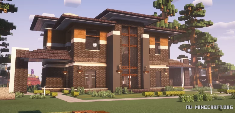 Скачать Wright-style house для Minecraft